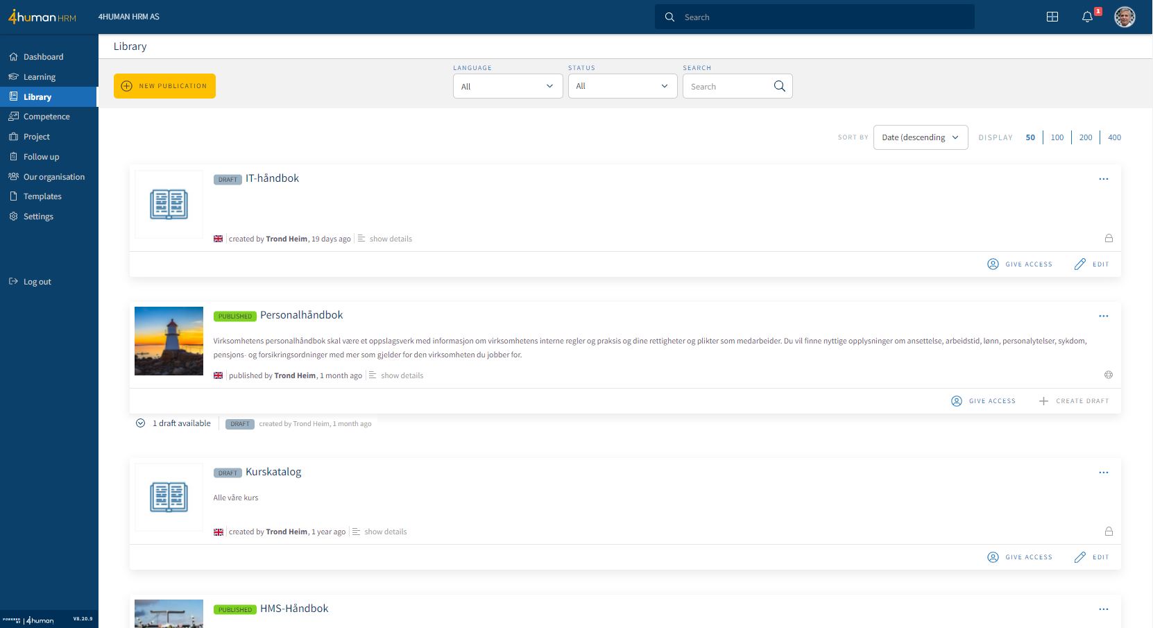 4humans digitale håndbøker | 4human