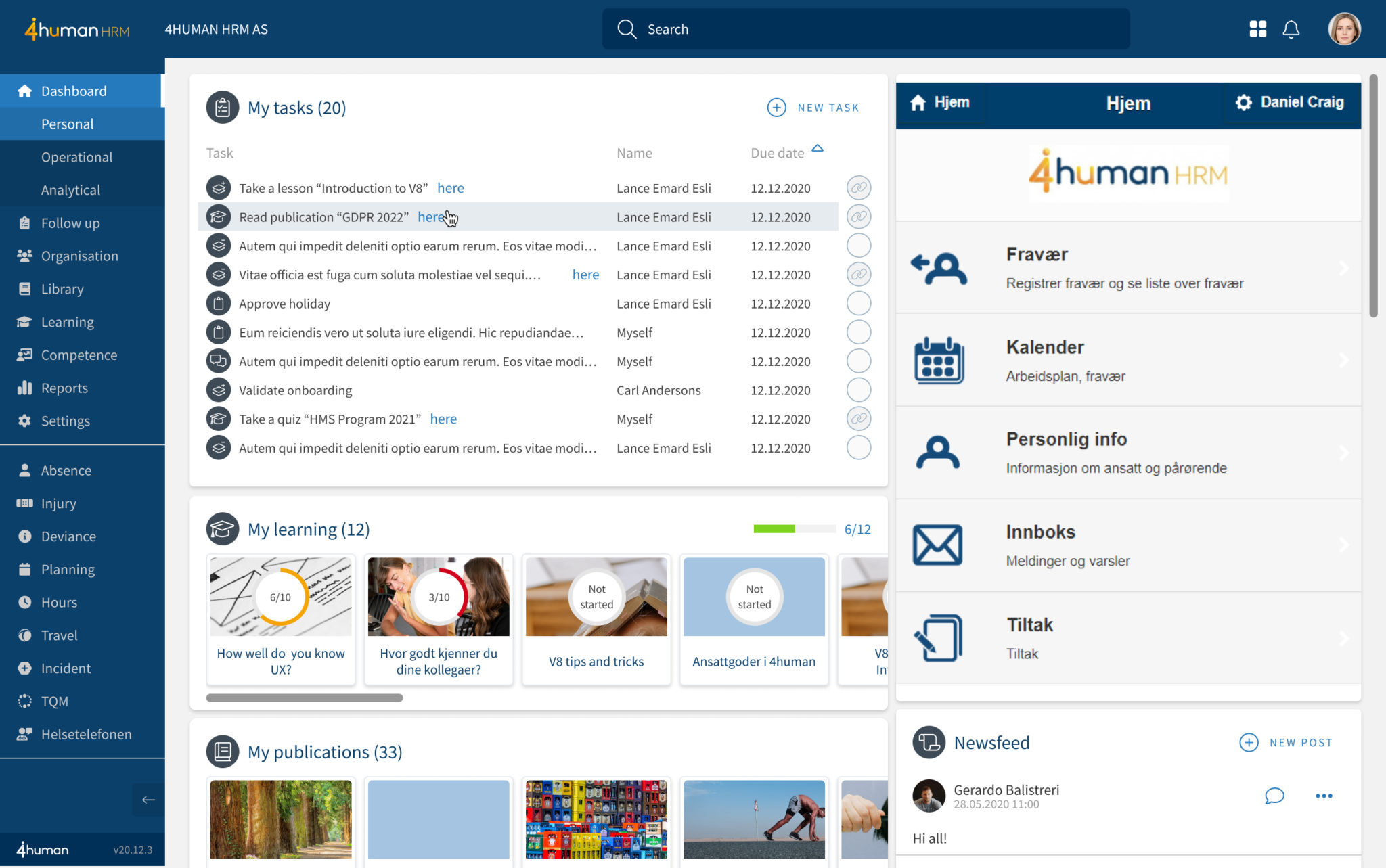 Skybaserte HR-system | Gjør hverdagen din lettere | 4human